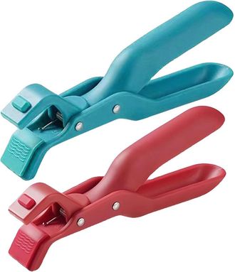 Cabilock 2 St&uuml;ck - Verbr&uuml;hungs-sch&uuml;sselhalter-clip W&auml;rmed&auml;mmungsklemme Rutschfeste Silikon-heizplattengreifer-sch&uuml;sselhalter-klemme Handschutz F&uuml;r Die K&uuml;che