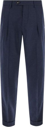 Michael Coal Baumwollhose mit geradem Bein - - Trousers - Herren - Blau - W33