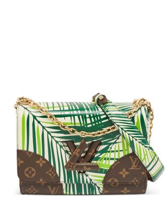 Louis Vuitton sac port&eacute; &eacute;paule en cuir &agrave; imprim&eacute; palmier - Vert