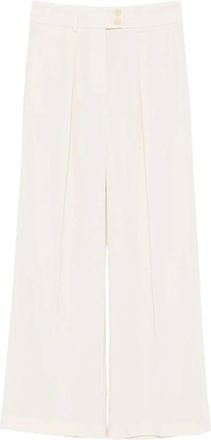 Patrizia Pepe Femme, Pantalons, Blanc, Taille: 40 FR Pantalon Palazzo