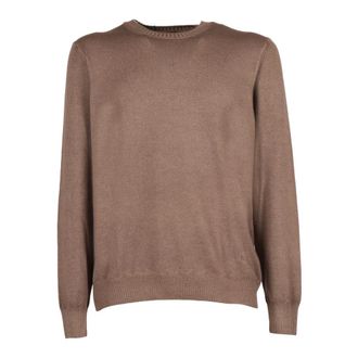 Fay Girocollo Tinto Capo F.12 - - Knitwear - Herren - Braun - M