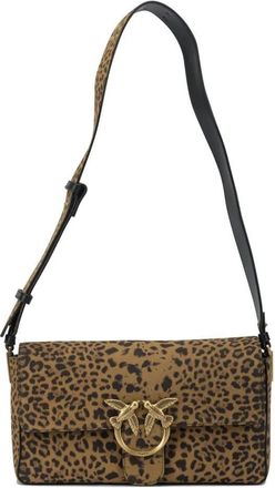 Pinko Pinko Hobo Bags - Leather Shoulder Bag - Gr. unisize - in Braun - f&uuml;r Damen