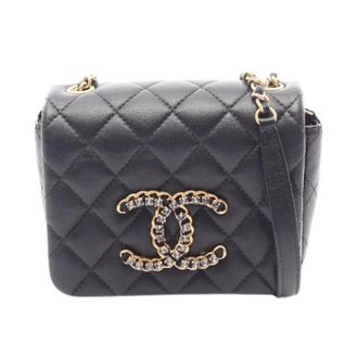 Chanel Pre-owned Matelasse Lammleder Schultertasche - - Pre-owned - Damen - Schwarzk - ONE SIZE