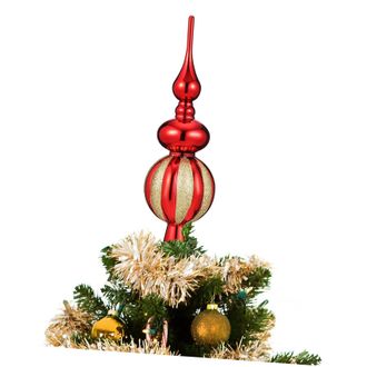 Angoily Weihnachtliche Kunststoff Christbaumspitze Stern Rot Weihnachtsbaumspitze Baumspitzenornament Weihnachtsdeko Festliche Tannenbaumspitze Weihnachtsbaum