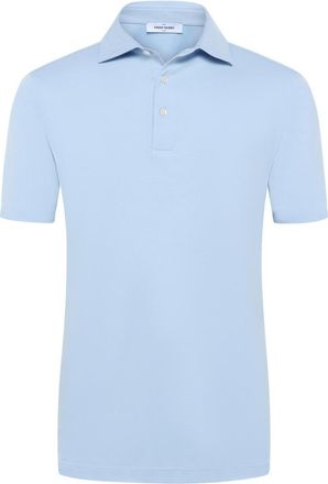 Gran Sasso Glattes Poloshirt aus softem Baumwolljersey in