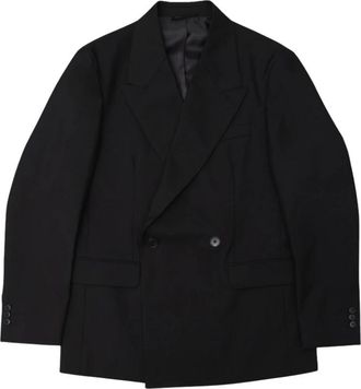 Mfpen Homme, Costumes, Noir, Taille: L Blazer crois&eacute; &agrave; revers pointus