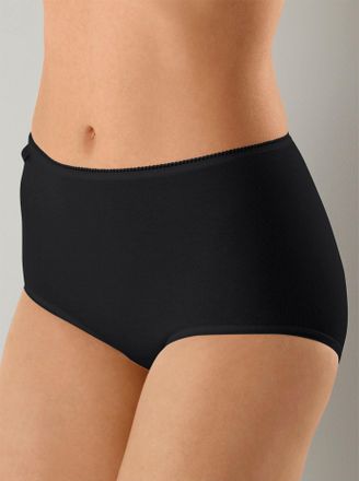 sloggi Taillenslip SLOGGI, Damen, Gr. 38, 3 Stk., schwarz, 96% Baumwolle, 4% Elasthan, Unterhosen Taillenslip, Topseller