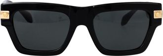 Versace Homme, Accessoires, Noir, Taille: 52 MM Lunettes de soleil pour hommes &eacute;l&eacute;gantes