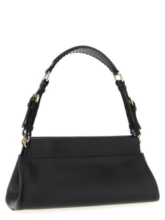 Prada Womens Black Calfskin Shoulder Bag