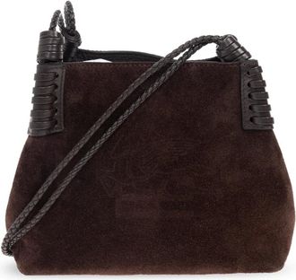 Etro Wildleder Umh&auml;ngetasche - - Bags - Damen - Braun - ONE SIZE