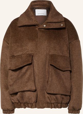 Frankie Shop Oversized-Jacke Elle braun