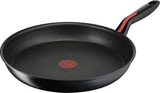 Lagostina Linea Rossa Antihaft-Bratpfanne Ø 32 cm, Induktion, Gas und Backofen kratzfest, Thermosignal Kochanzeige, Edelstahl und Aluminiumboden, rutschfester S