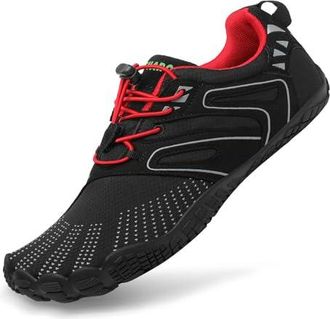 Saguaro Chaussure de Barefoot Femme Homme Shoes de Pieds Nus Rouge Et Noir 37