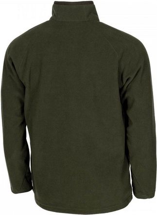MFH Langarmshirt Shirt, Troyer, Microfleece, langarm, oliv, 200 g/m&sup2;