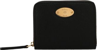Mulberry Femme, Accessoires, Noir, Taille: ONE Size Logo Plaque Wallet