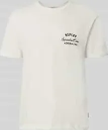 Replay T-Shirt mit Label-Print und Rundhalsausschnitt
