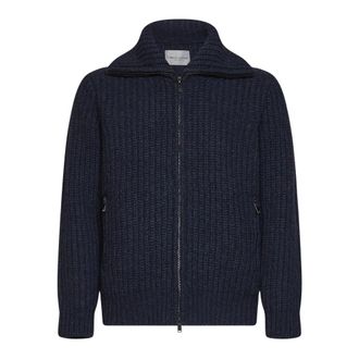 Roberto Collina Camionneur con zip - - Knitwear - Herren - Blau - XL