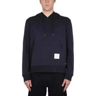 Thom Browne Homme, Sweatshirts et sweats &agrave; capuche, Bleu, Taille: 2XL SweaT-shirt avec Broderie