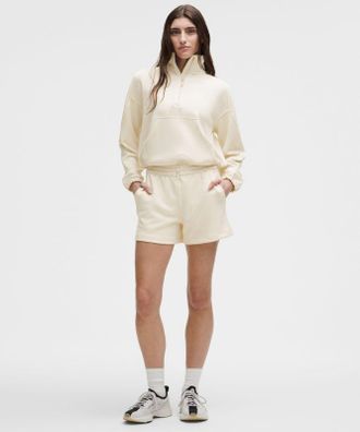 lululemon Softstreme Shorts mit hohem Bund f&uuml;r Frauen - 10 cm - Gr&ouml;&szlig;e 10 in Light Ivory