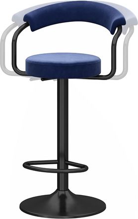 Generic Drehbare Barhocker aus Samt, h&ouml;henverstellbar, Tresenhocker, Barst&uuml;hle f&uuml;r die Fr&uuml;hst&uuml;cks- und K&uuml;chenbar, Belastbarkeit 136 kg