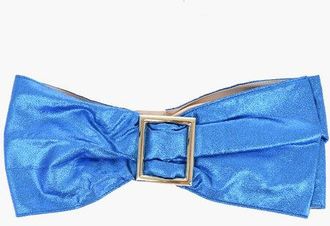 Elisabetta Franchi Glittery Leather Sash Belt size 46