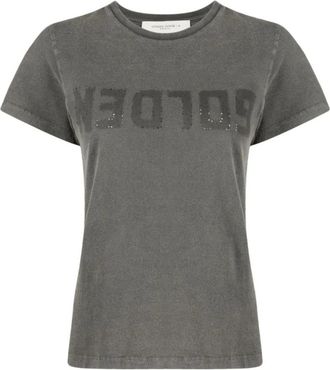 Golden Goose Femme, Tops, Gris, Taille: 38 FR Doris Cotton T-Shirt