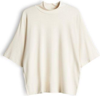 OPUS Kurzarmshirt Sinse aus weichem Jersey Schmal zulaufender Schnitt mit Seitenschlitzen