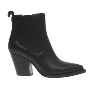 Ash Schwarze Leder Stiefeletten - - Shoes - Damen - Schwarzk - 36 EU