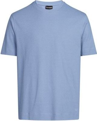 Emporio Armani T-shirt chevrons &agrave; col rond en coton