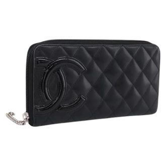 Chanel Portefeuille Long Vintage Pre-owned - Femme - Pre-owned - Noir - Taille: ONE Size