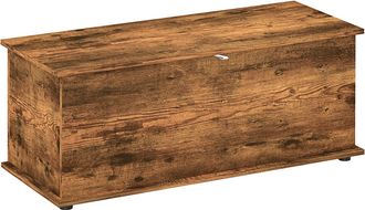 HOMCOM Aufbewahrungsbank, Innenraumtruhe mit rutschfesten F&uuml;&szlig;en, Fassungsverm&ouml;gen 60 kg, Innenraumtruhe aus Holz, f&uuml;r Schlafzimmer und Eingangsbereich, 100x4