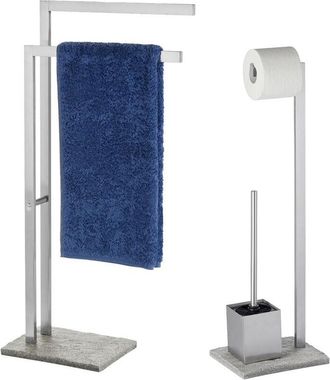 WENKO Handtuchst&auml;nder, Stand wc Garnitur, granit - Wenko