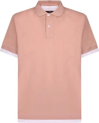 7 For All Mankind Homme, Tops, Rose, Taille: XL Polo Double &Eacute;paisseur