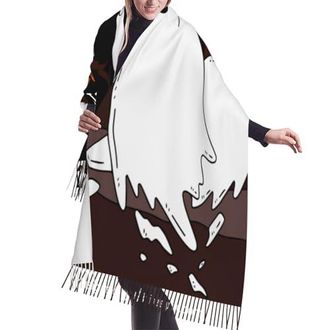 Generic Cr&acirc;ne Fant&ocirc;me Et Squelette DHalloween Femme Etole Confortable Foulard Classique Ch&acirc;le Wrap Pour Automne Hiver Soir&eacute;e Cadeau