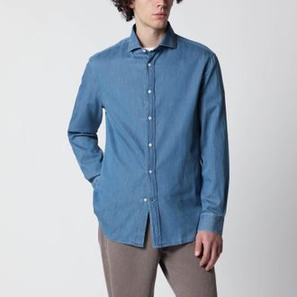 Brunello Cucinelli Light blue Easy Fit denim shirt