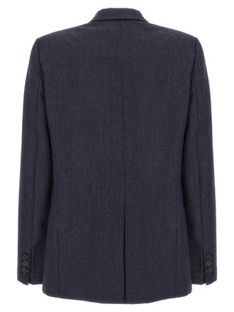 Stella McCartney Single-Breasted Wool Blazer - Charcoal