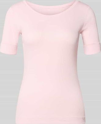 Marc Cain T-Shirt mit Rundhalsausschnitt und Label-Detail