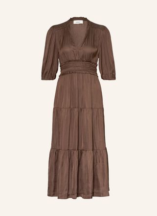 BA&SH Ba&Sh Satinkleid Cleli Mit R&uuml;schen braun