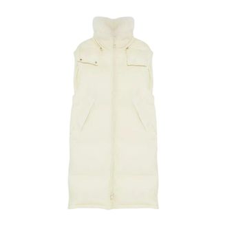 Yves Salomon Daunenweste - - Jackets - Damen - Beige - M