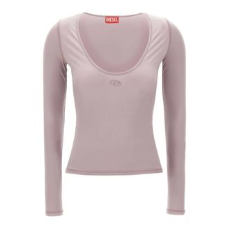 Diesel Femme, Tops, Violet, Taille: 38 FR T-Elphin Top
