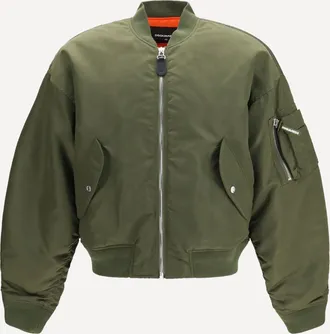 Dsquared2 80s Nylon Bomber Jacket Male 46