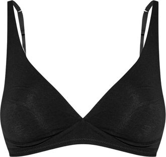 Hanro Femme, Sous-v&ecirc;tements, Noir, Taille: 100E FR Soutien-gorge souple sans armatures Cotton Sensation