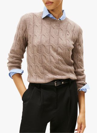 Tommy Hilfiger Pull torsad&eacute; en laine