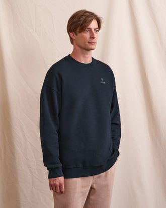 Faguo Sweat col rond marine gris&eacute;