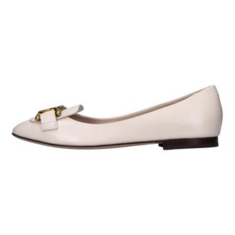 Tod's Femme, Chaussures, Beige, Taille: 41 EU Ballerines en cuir