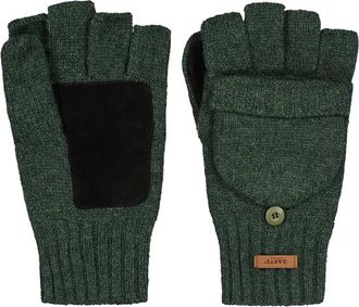 Barts Haakon Fingerless Handschuhe Herren - F&auml;ustlinge fingerlose Strickhandschuhe mit Futter Winter Herbst-Winter - L/XL oliv