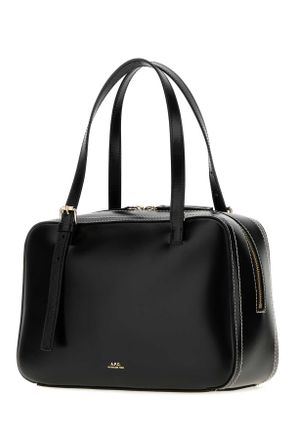 A.P.C. Womens Black Leather Virginie Handbag Noir Borse A Mano Bag