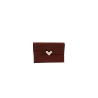Herm&egrave;s Pre-owned Canvas clutches - - Pre-owned - Damen - Rot - ONE SIZE