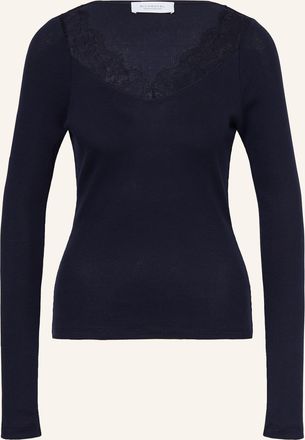 Rich & Royal Longsleeve Mit Spitze blau