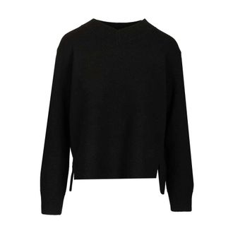 Maison Kitsun&eacute; Merinowollpullover - - Knitwear - Damen - Schwarzk - M